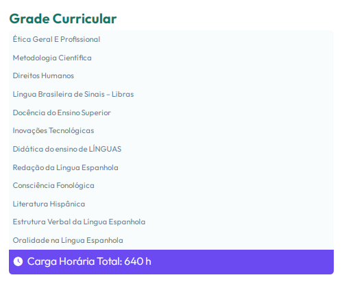 Língua Espanhola – Instituto Passo 1
