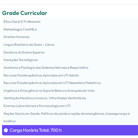 Fisioterapia Intensiva – Instituto Passo 1